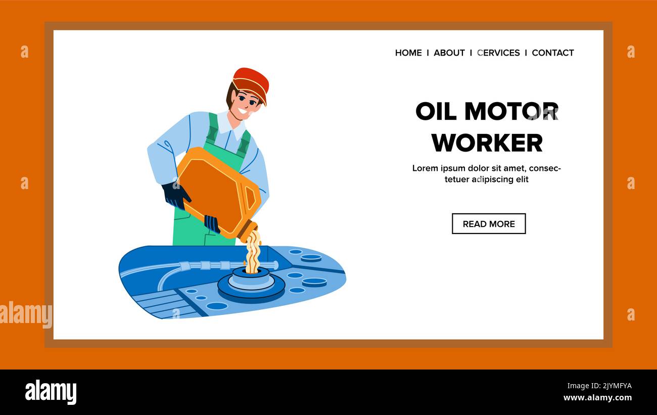 oil motor worker vector Stock Vector Image & Art - Alamy