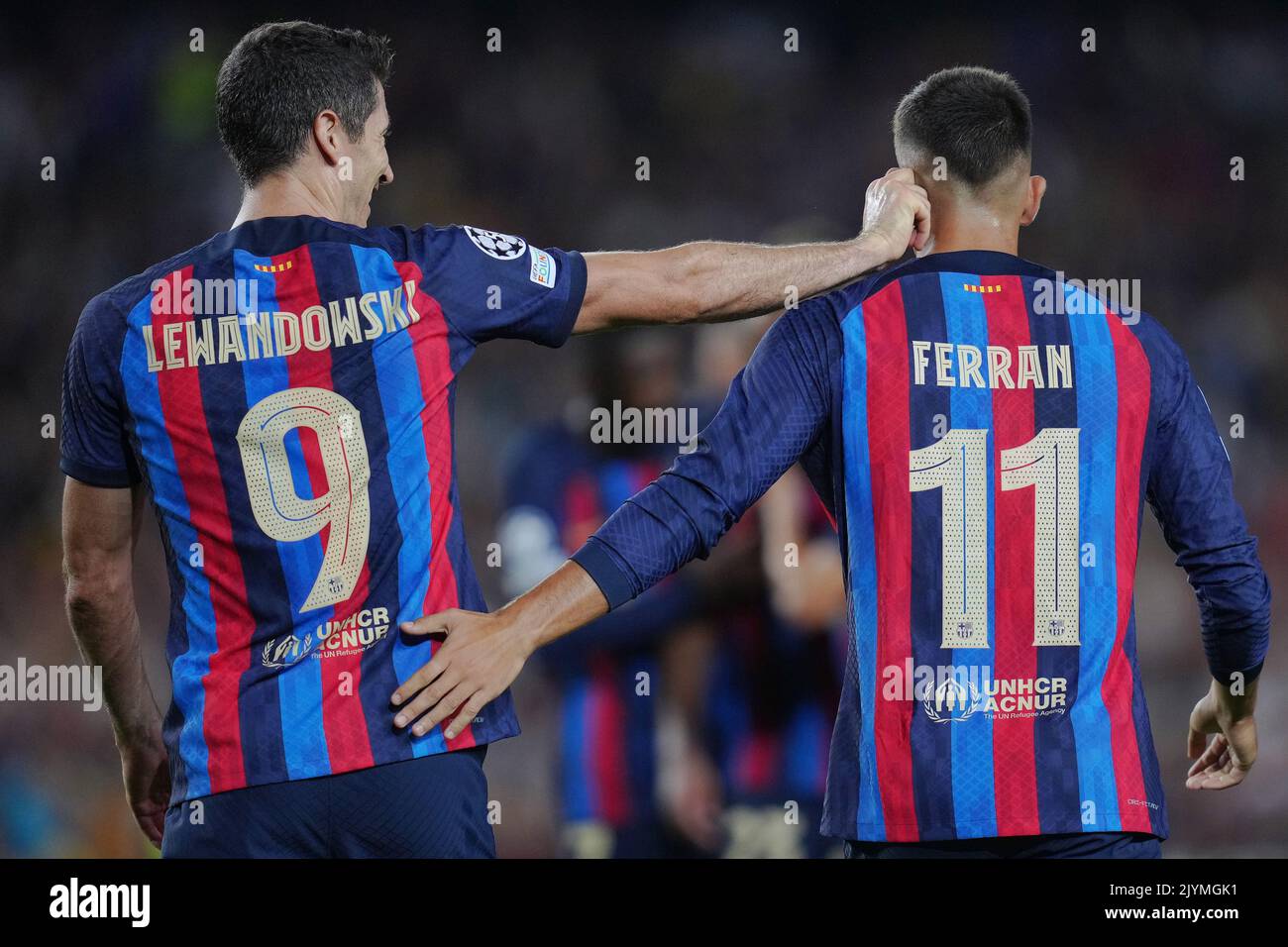 Ferran Torres of FC Barcelona celebrates after scoring goal with his ...