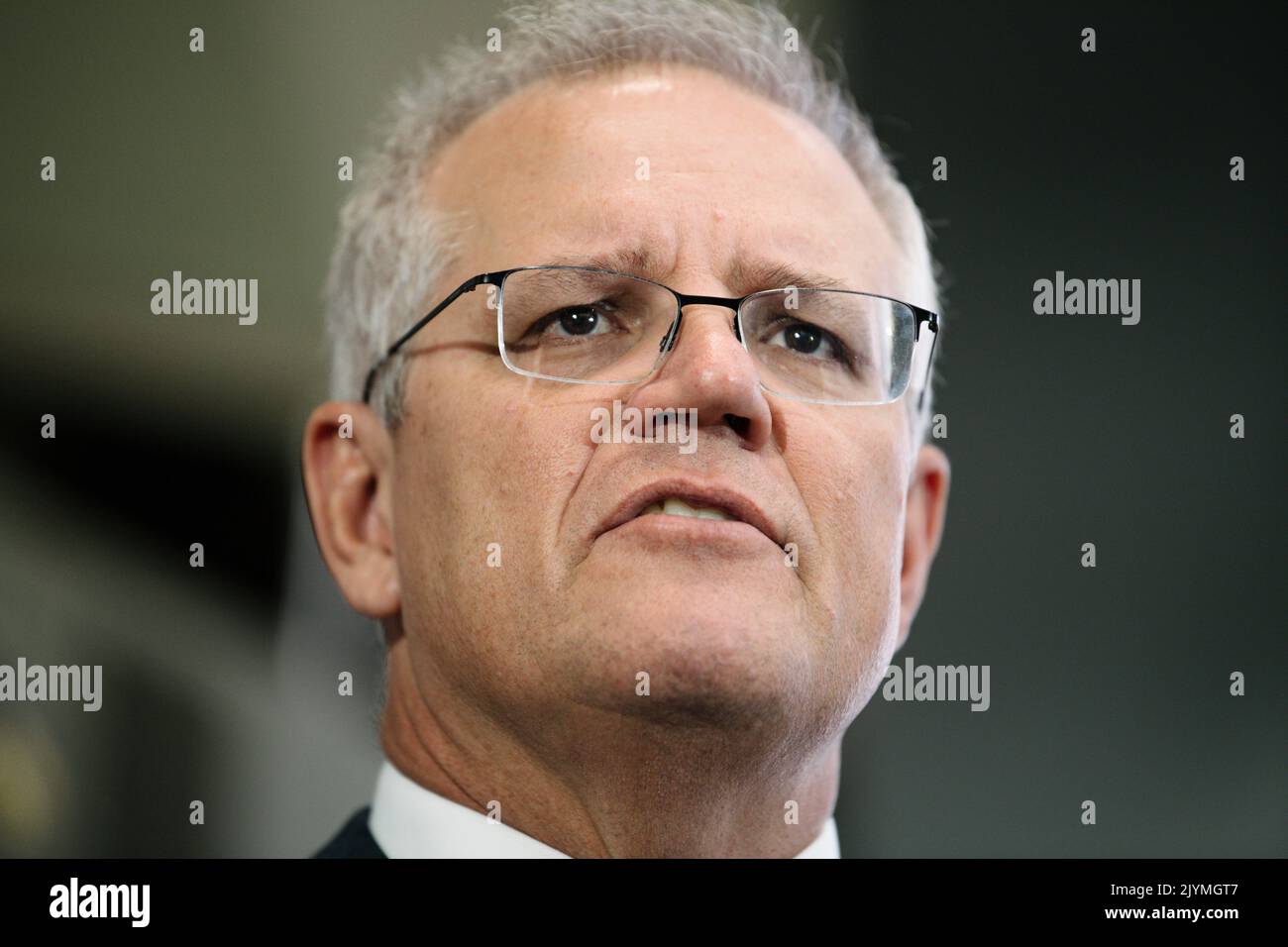 The Prime Minister Scott Morrison during the opening of Raytheon ...