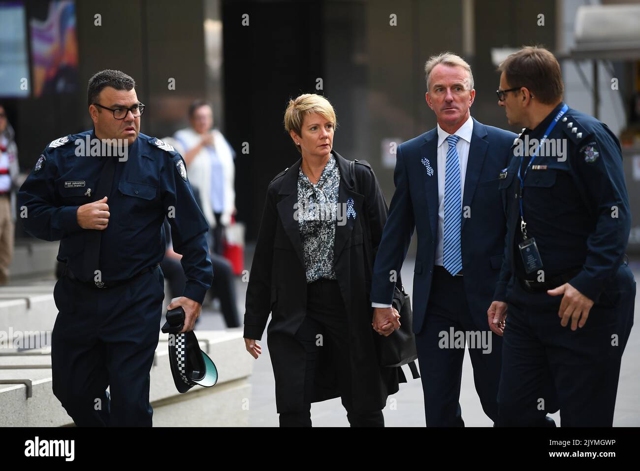 Parents of Josh Prestney, Andrew (2nd right) and Belinda Prestney (2nd ...
