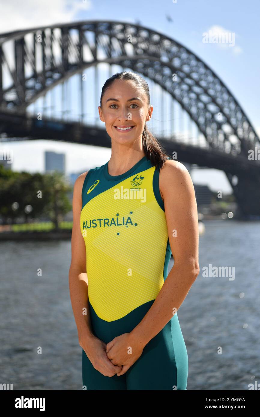 Olympian Katie Ebzery (Basketball) during the launch of the Australian ...