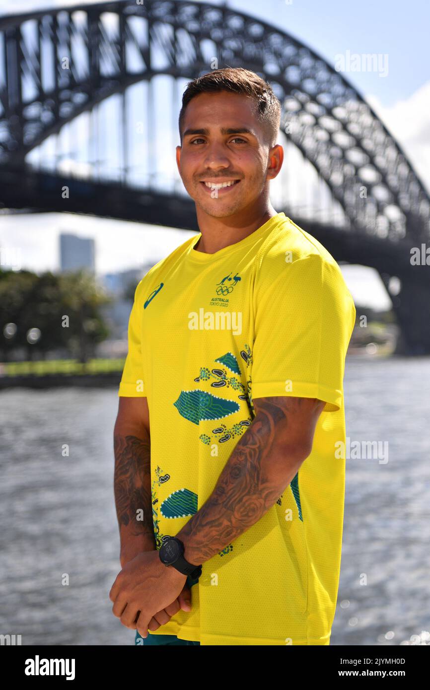Olympian Maurice Longbottom (Rugby 7’s) wears an Olympic Rugby shirt ...