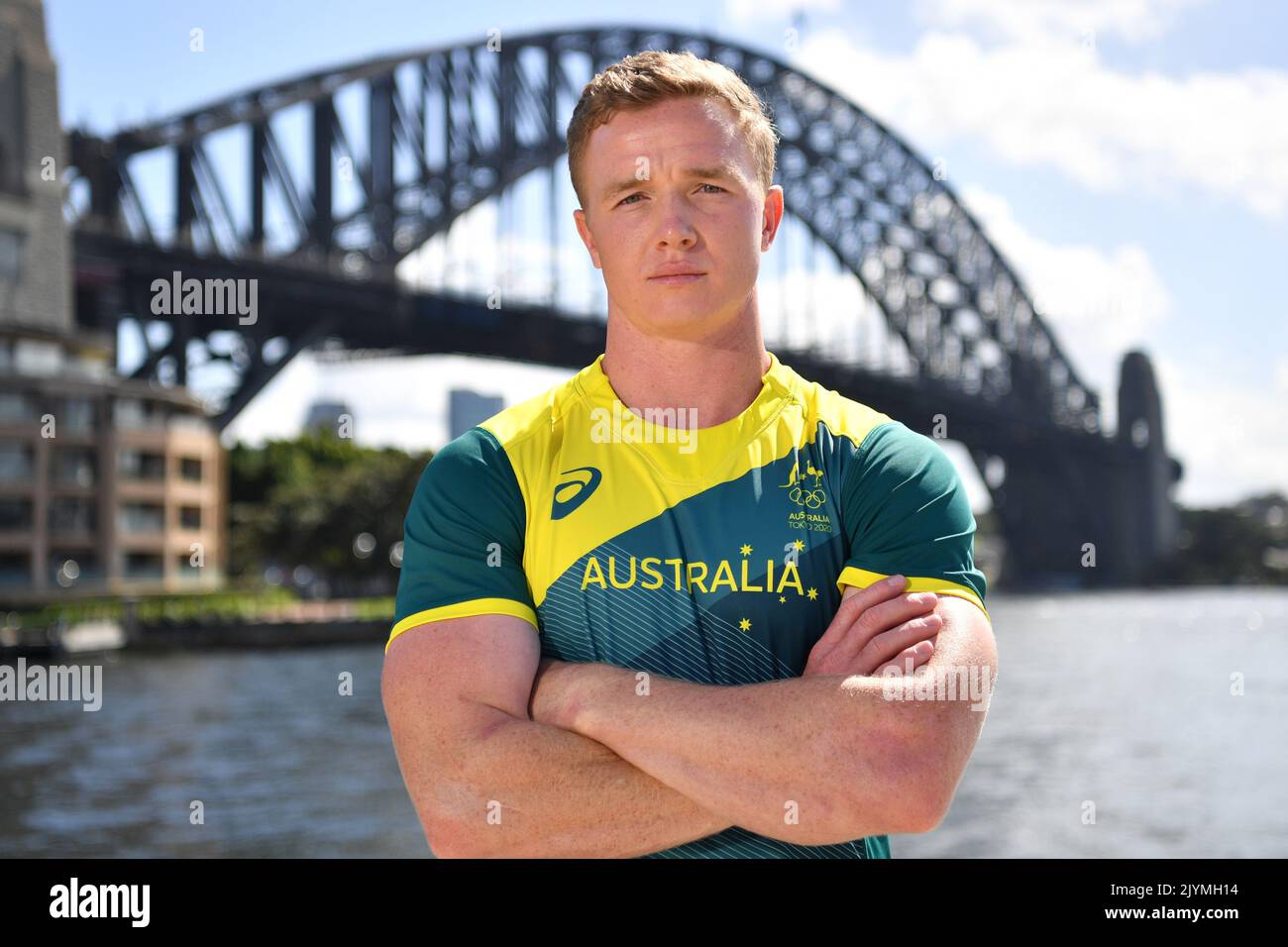Olympian Henry Hutchison (Rugby 7’s) during the launch of the ...