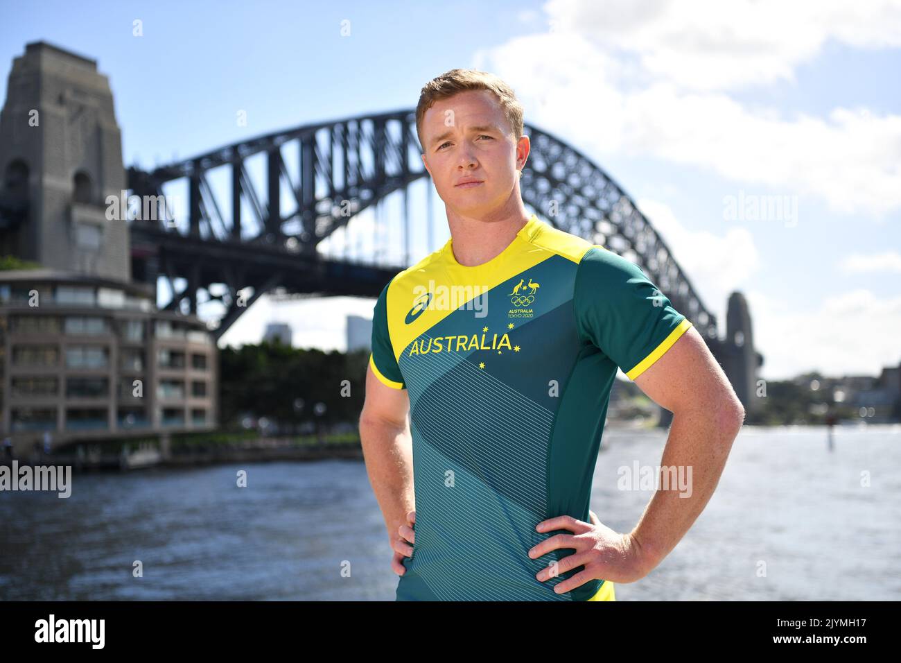 Olympian Henry Hutchison (Rugby 7’s) during the launch of the ...
