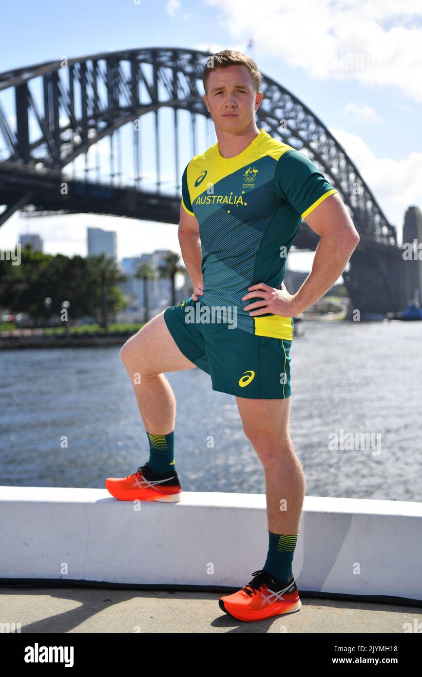 Olympian Henry Hutchison (Rugby 7’s) during the launch of the ...