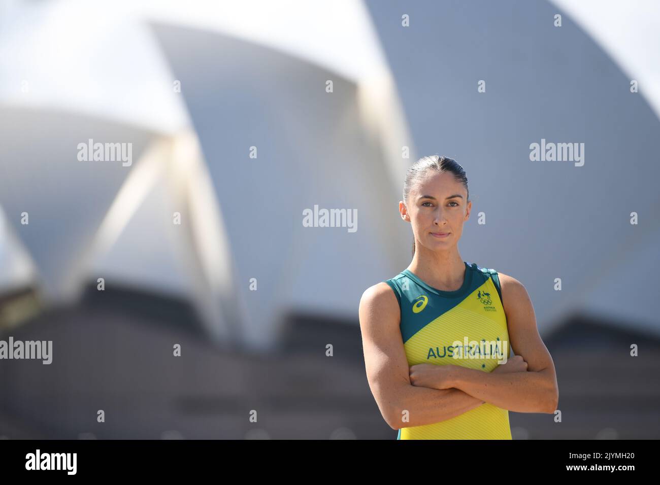 Olympian Katie Ebzery (Basketball) during the launch of the Australian ...