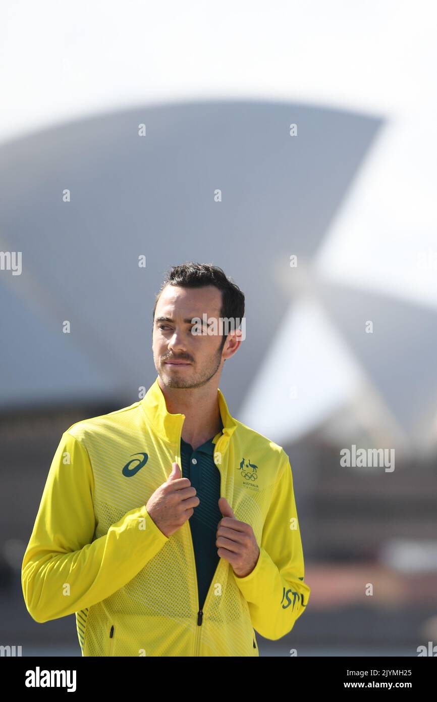 Olympian Jake Birtwhistle (Triathlon) during a launch of the Australian ...
