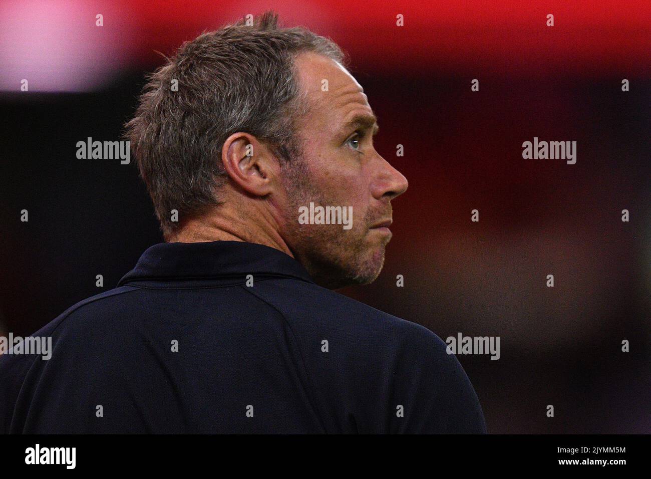 Essendon Bombers head coach Ben Rutten looks on during the Round 3 AFL ...