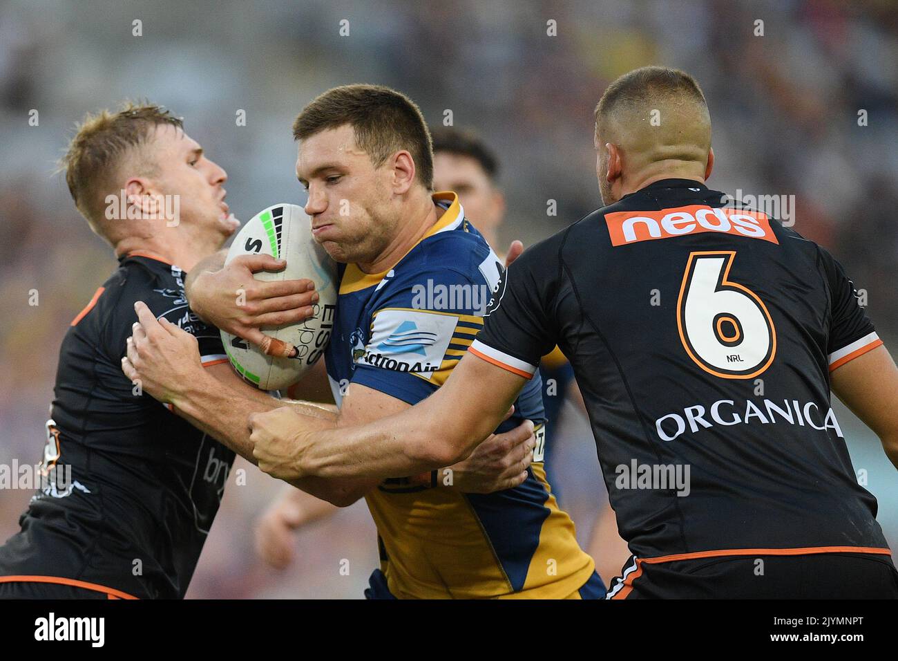 Tom Opacic of the Eels during the Round 4 NRL match between the Wests ...