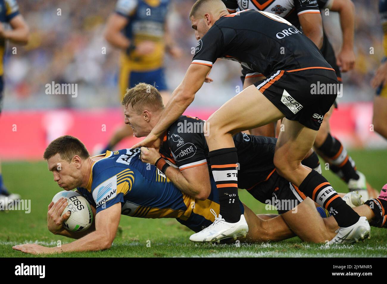 Tom Opacic of the Eels during the Round 4 NRL match between the Wests ...