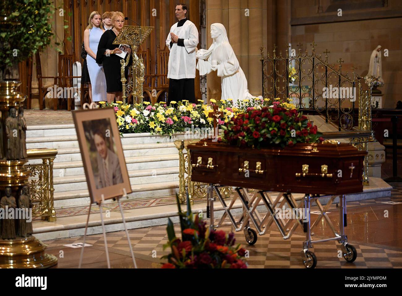 Prue MacSween reads a prayer during the Requiem Funeral Mass for ...