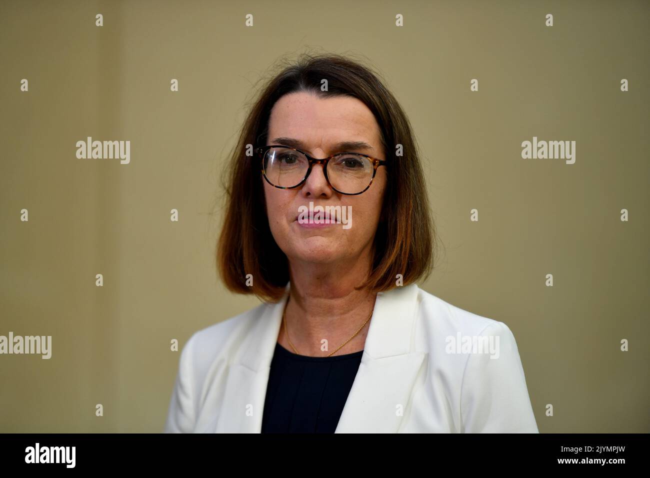 Minister for Families Anne Ruston at a press conference at Parliament ...