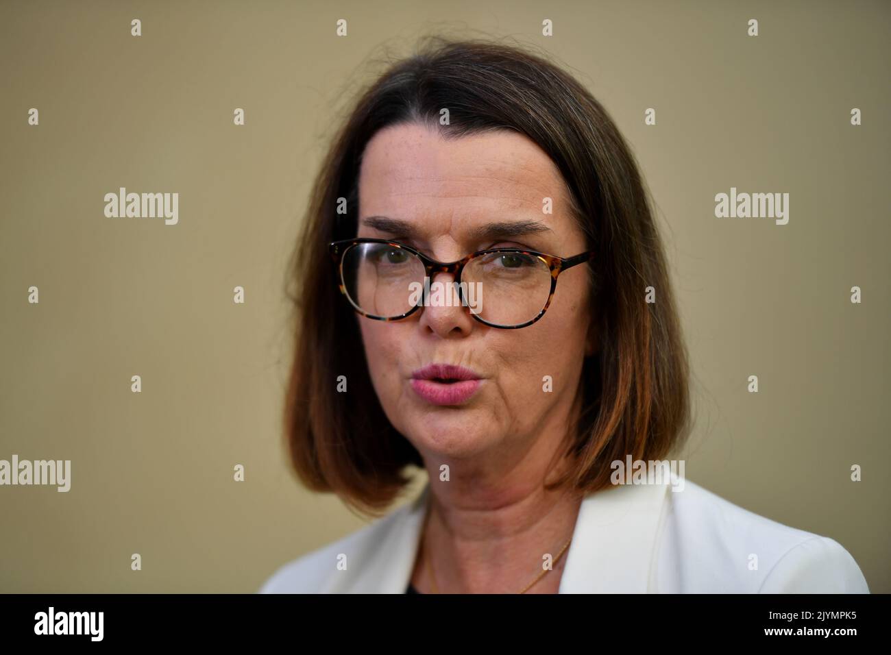 Minister for Families Anne Ruston at a press conference at Parliament ...