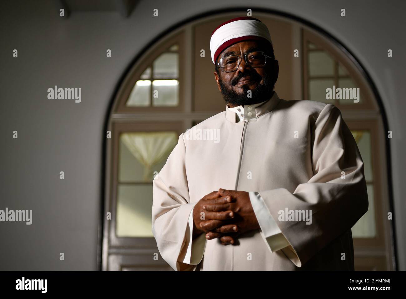 Imam Abdul Quddoos Al Azhari poses for a photo at the Australian ...