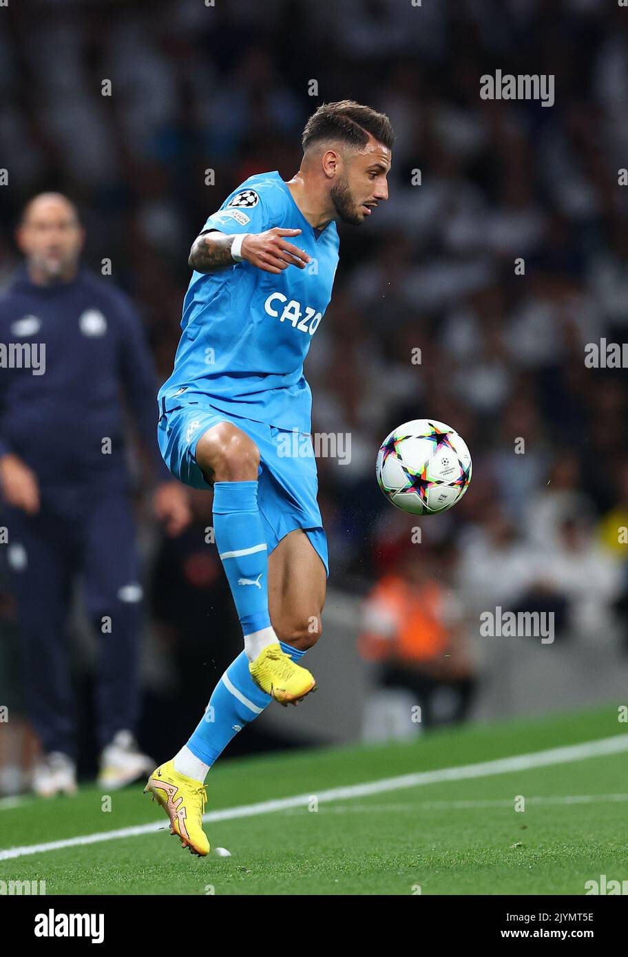 London, UK. 7th Sep, 2022. Jonathan Clauss of Marseille during the UEFA ...