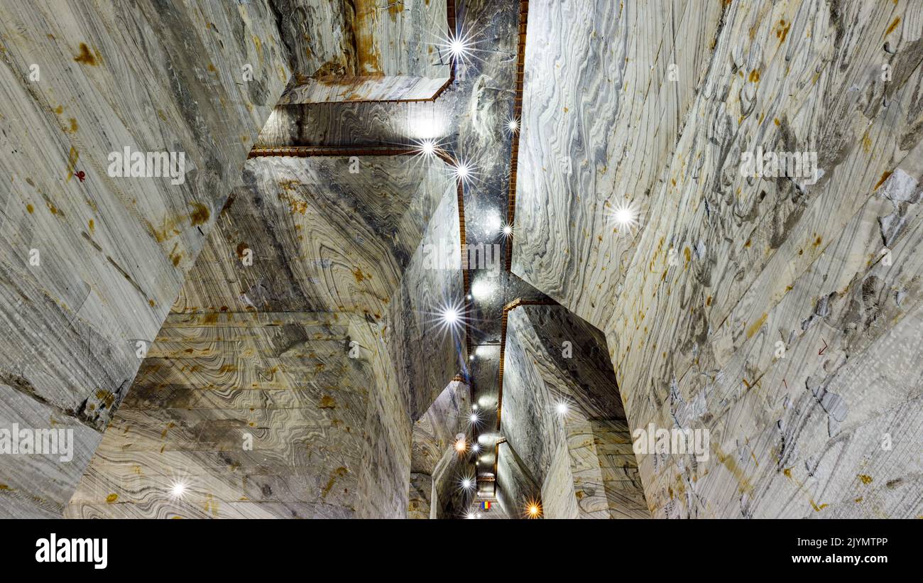 The Salt Mine of Slanic Prahova in Romania Stock Photo - Alamy