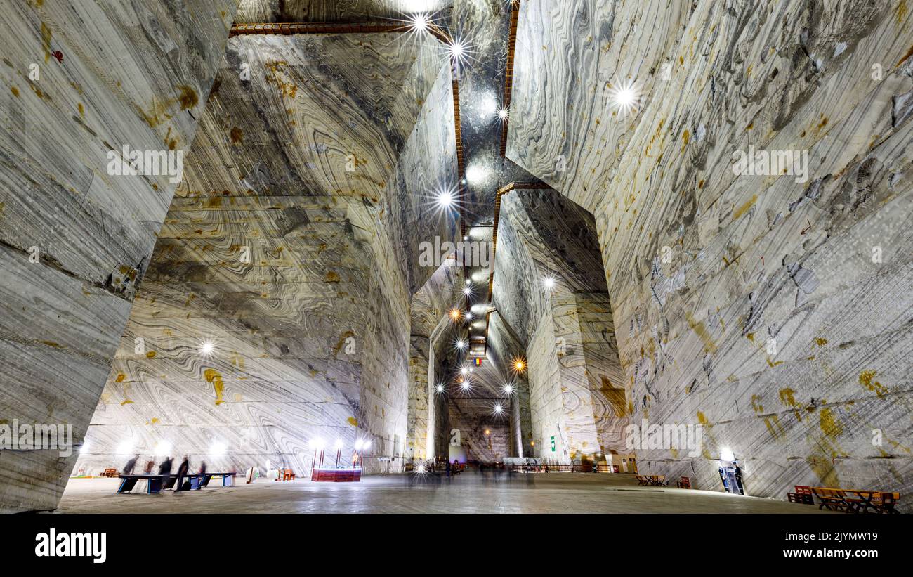 The Salt Mine of Slanic Prahova in Romania Stock Photo - Alamy
