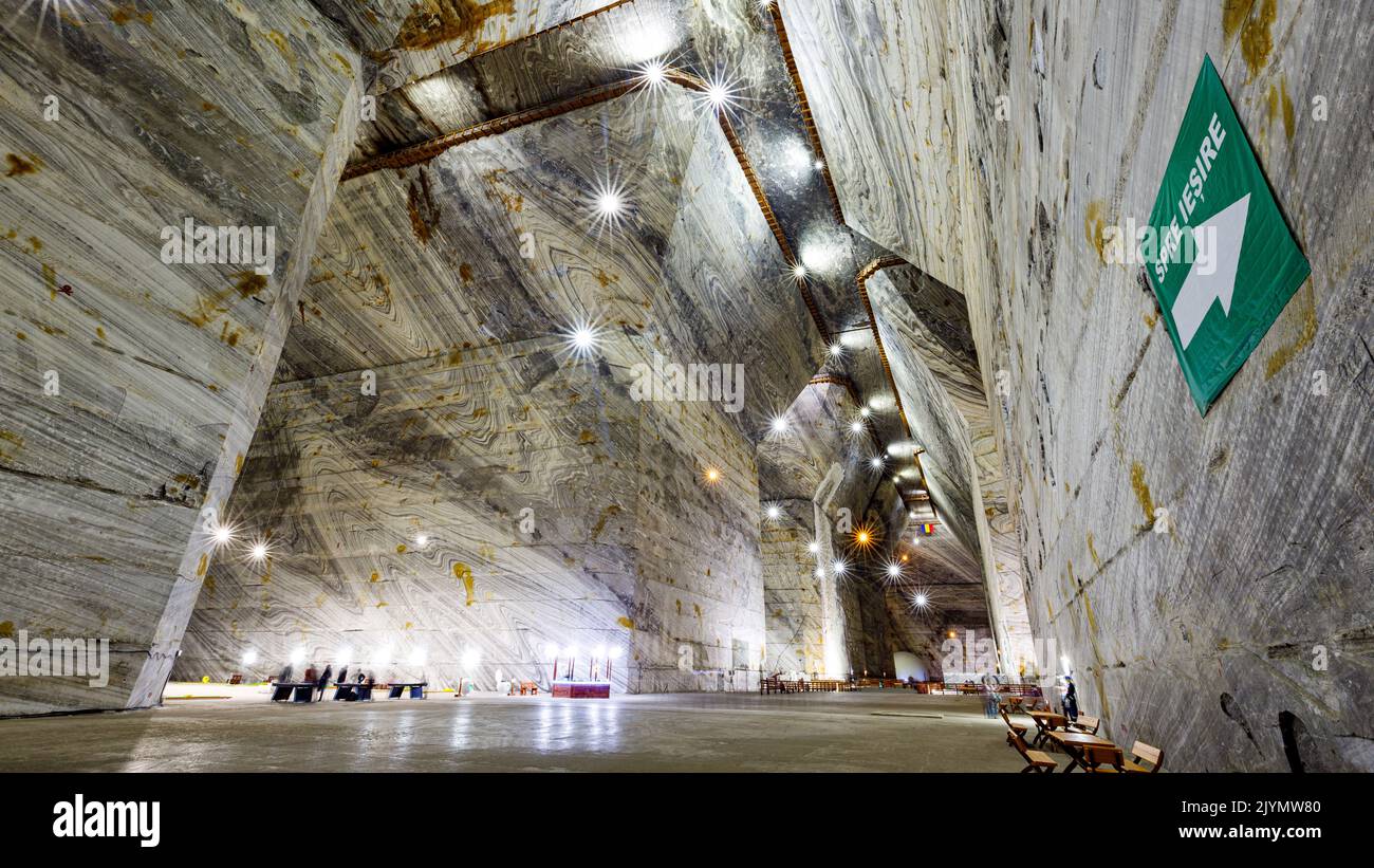 The Salt Mine of Slanic Prahova in Romania Stock Photo - Alamy