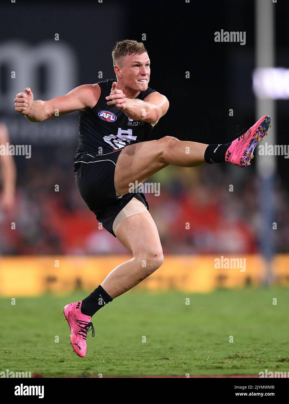 Jack Newnes of the Blues during the Round 4 AFL match between the Gold ...