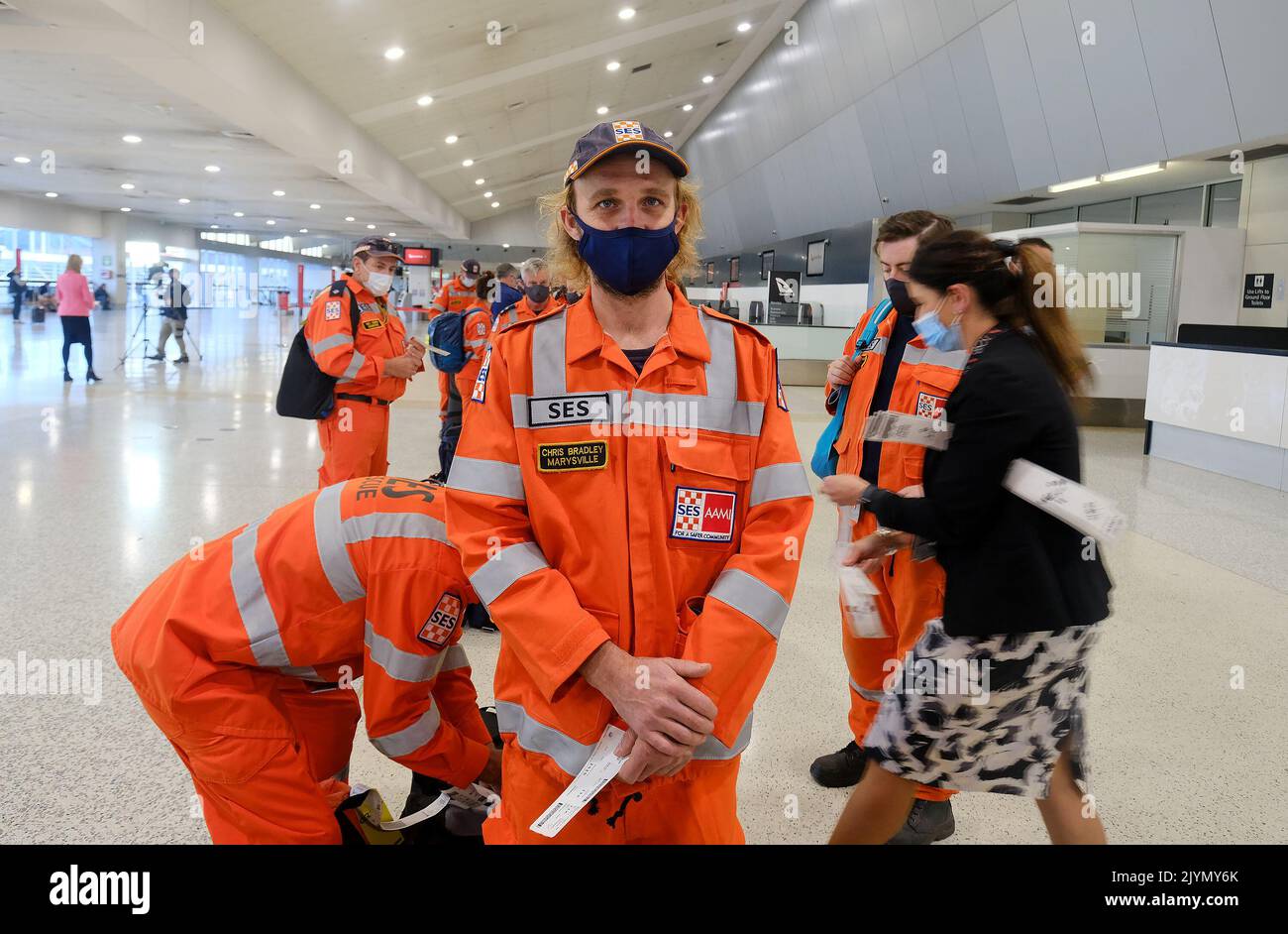 Victoria State Emergency Service (VICSES) personnel are seen at ...