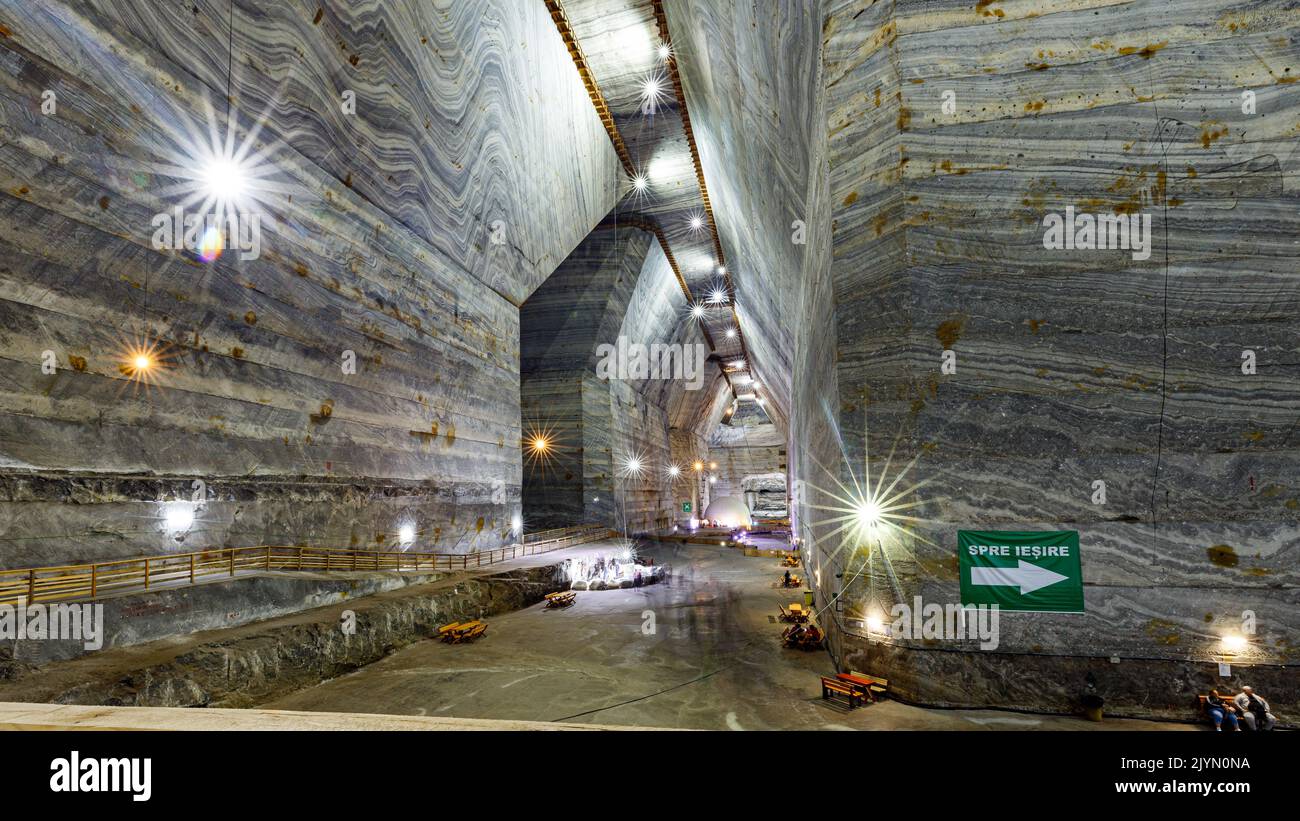 The Salt Mine of Slanic Prahova in Romania Stock Photo - Alamy
