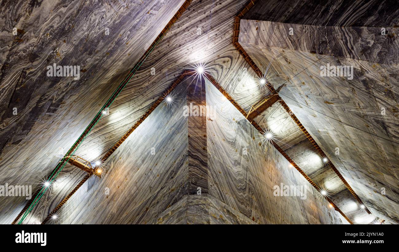 The Salt Mine of Slanic Prahova in Romania Stock Photo - Alamy