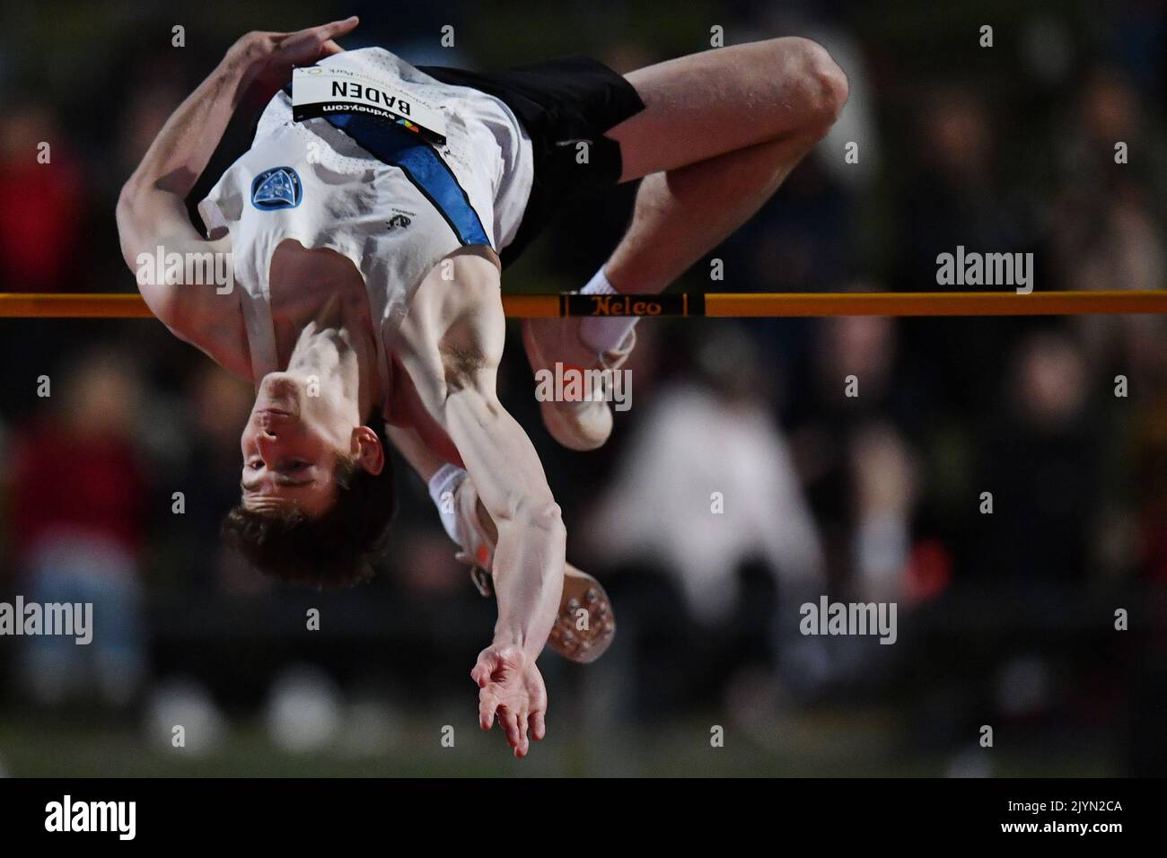 Joel Baden in action during the Mens High Jump during the Australian ...