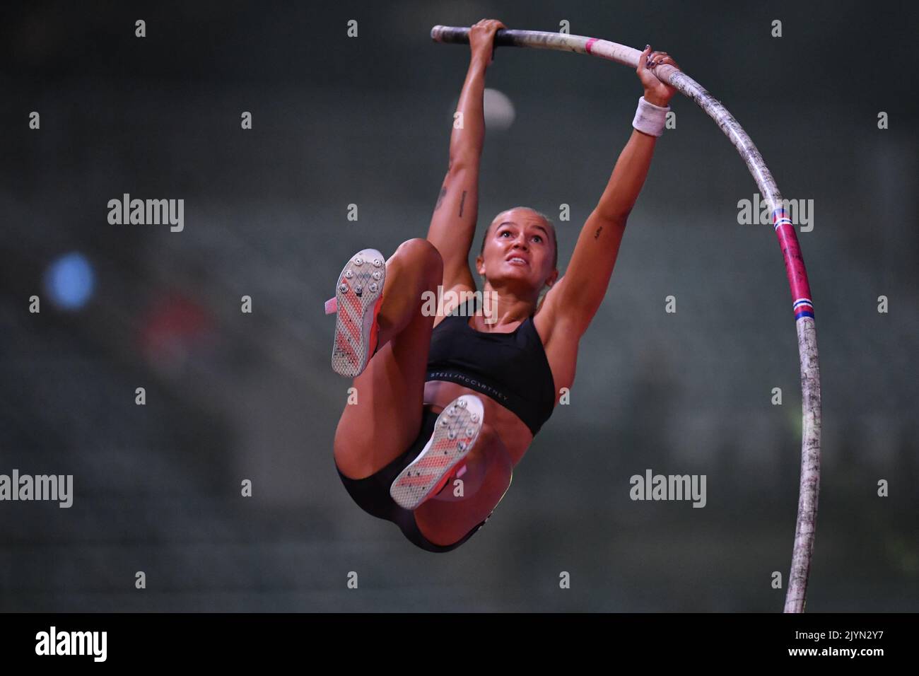Elizaveta Parnova in action during the Womens Pole Vault final during ...