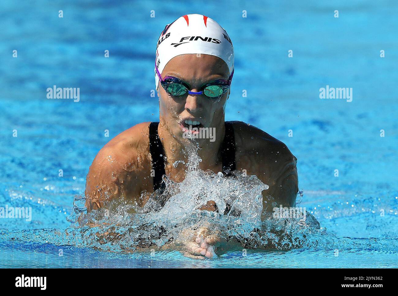 Abbey Harkin swims in the Women’s 200m Breaststroke Final on Day 5 of ...