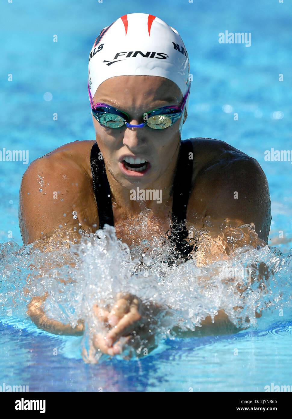 Abbey Harkin swims in the Women’s 200m Breaststroke Final on Day 5 of ...
