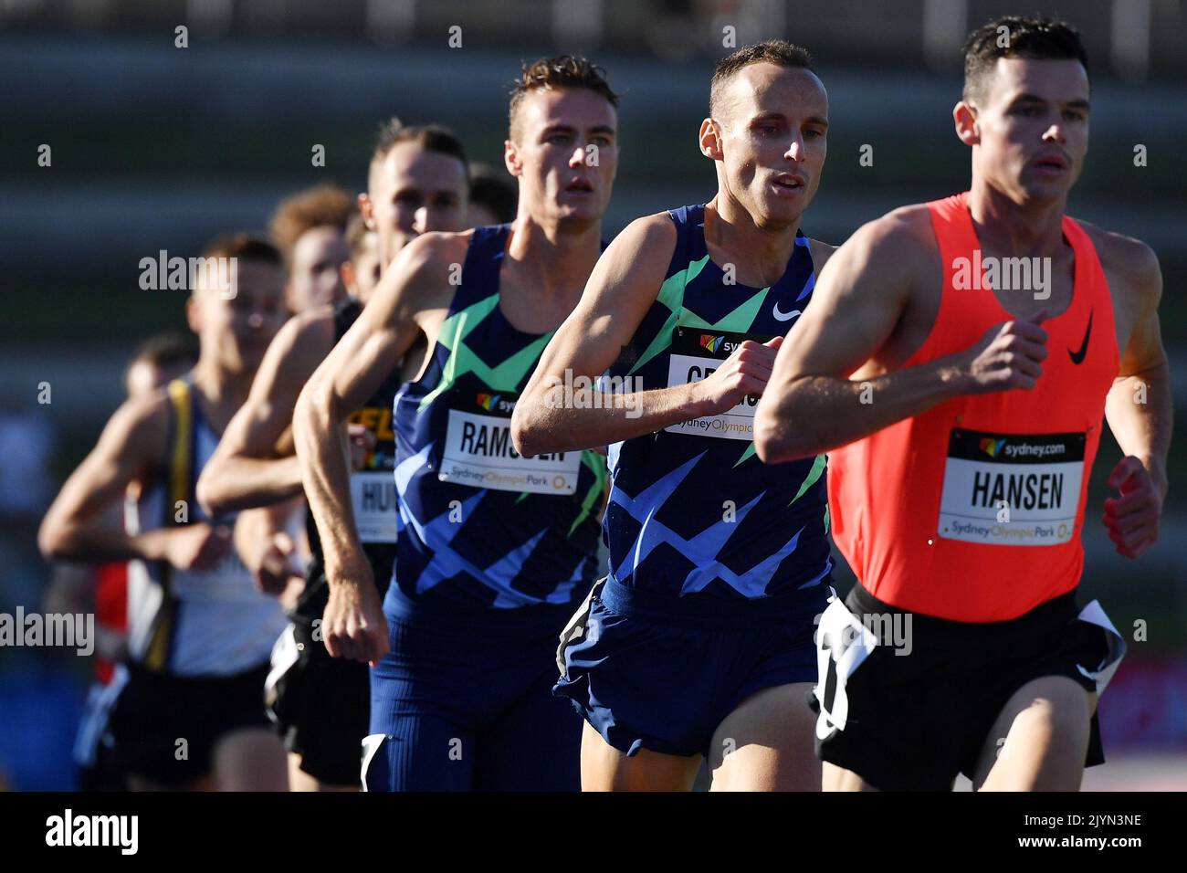 The Mens 1500m final during the Australian Track and Field ...