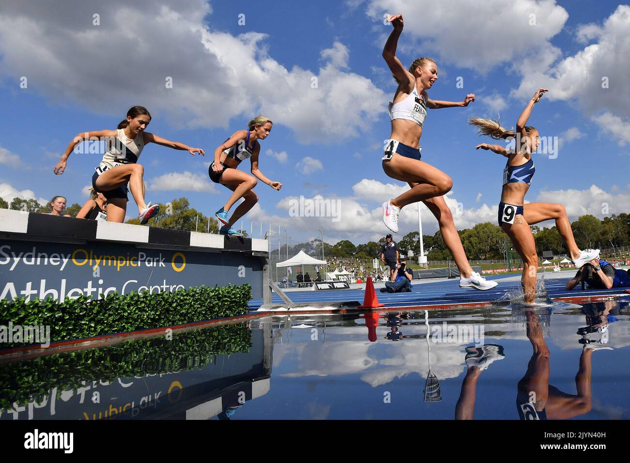 The Womens 3000m Steeplechase during the Australian Track and Field ...