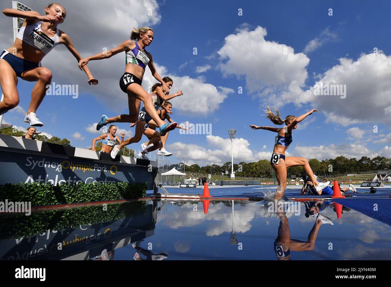 The Womens 3000m Steeplechase during the Australian Track and Field ...
