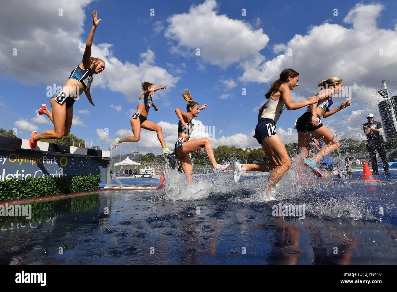 The Womens 3000m Steeplechase during the Australian Track and Field ...