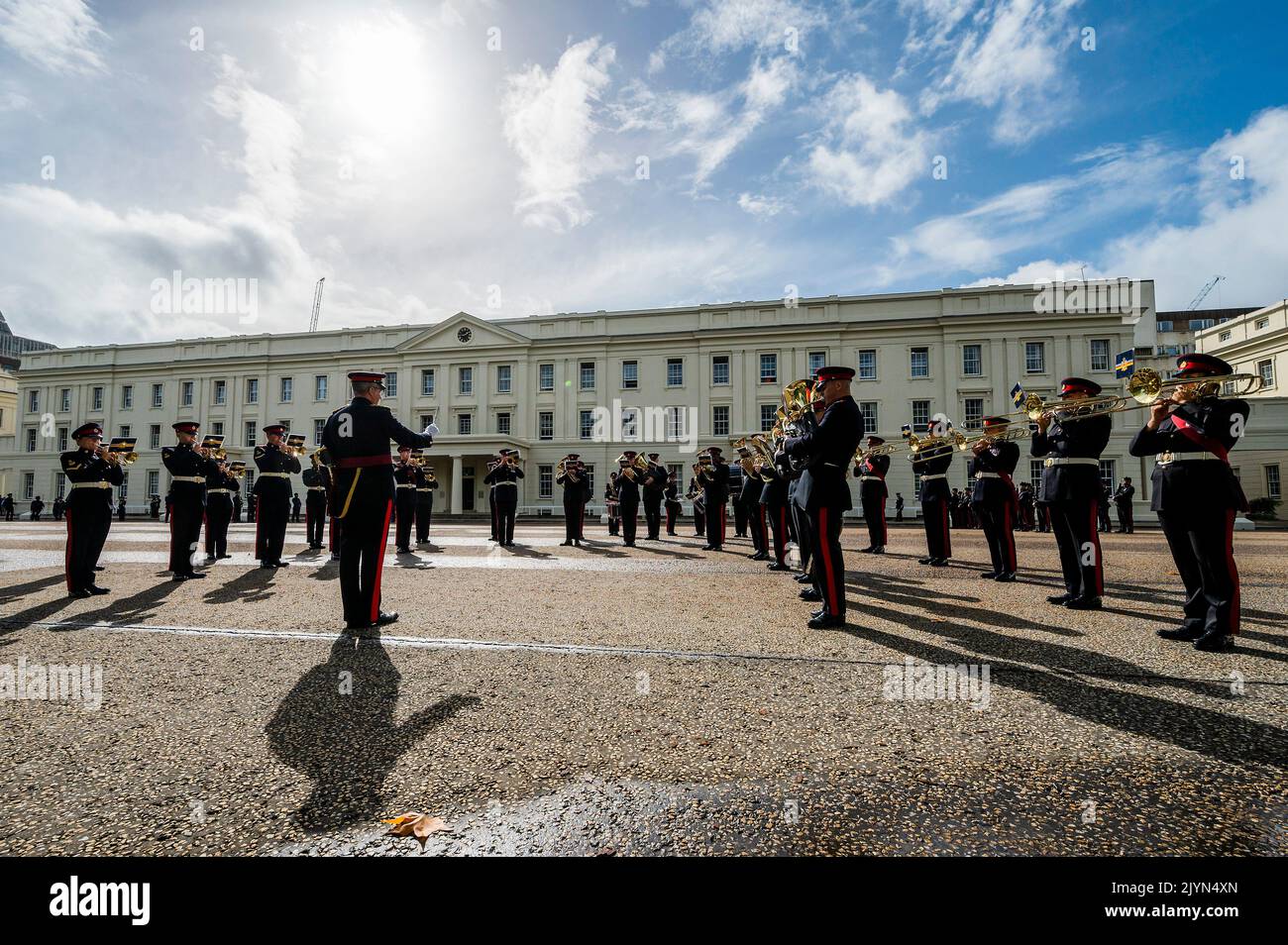 London, UK. 8th Sep, 2022. Music played by Band Tidworth - Inspection ...