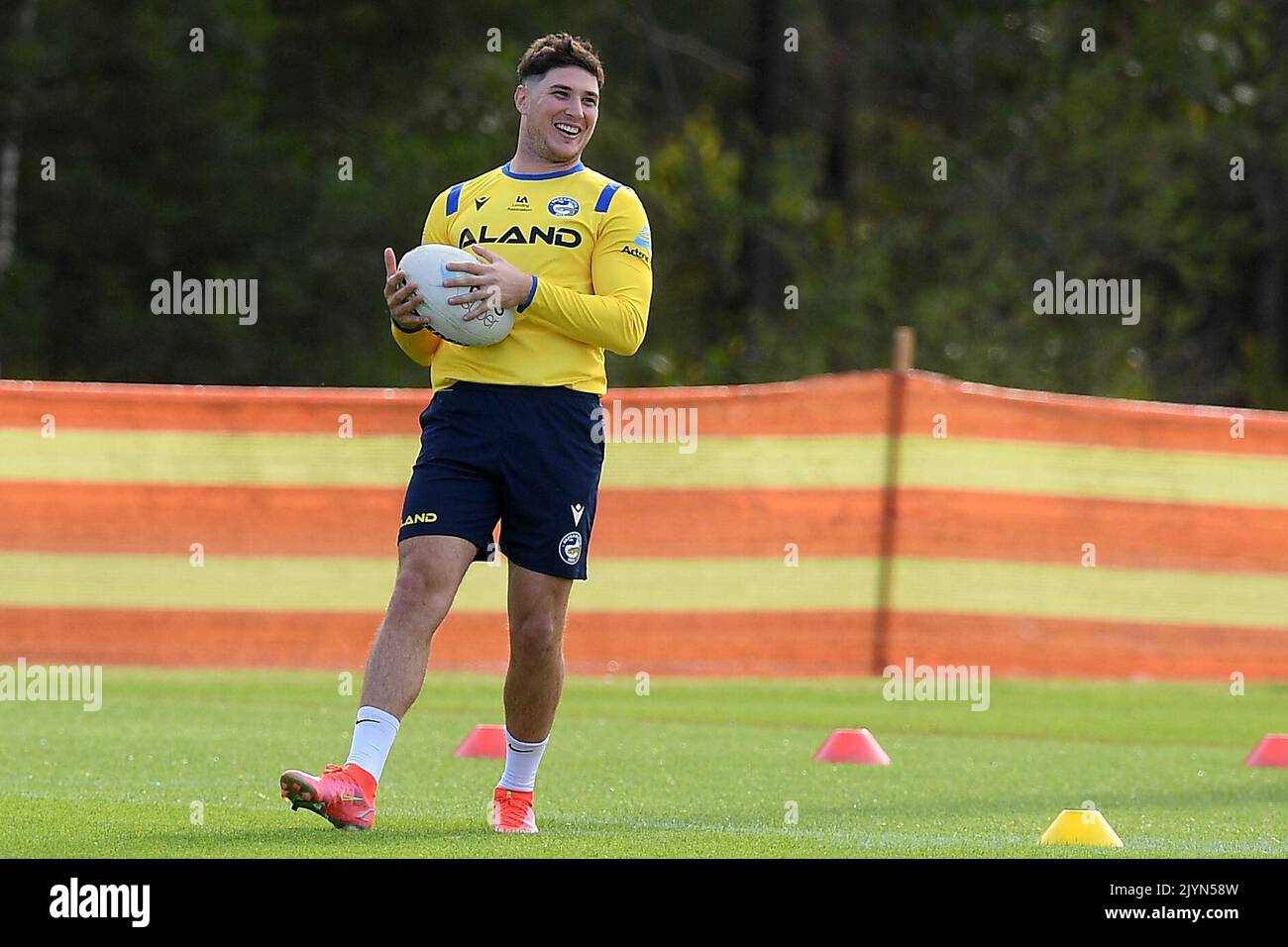 Mitchell Moses during a Parramatta Eels NRL training session at ...