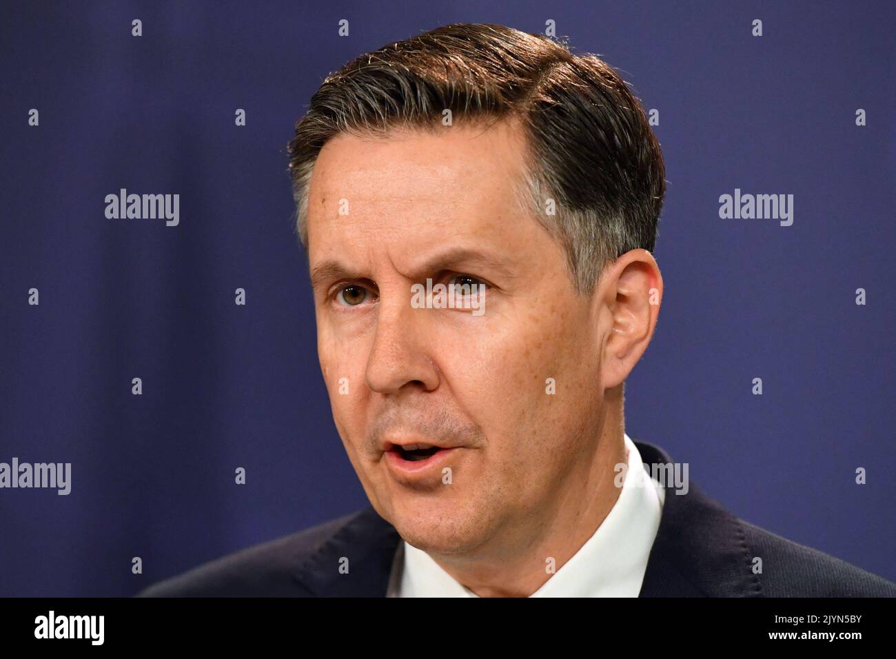 Shadow Minister for Health and Ageing Mark Butler speaks to the media ...