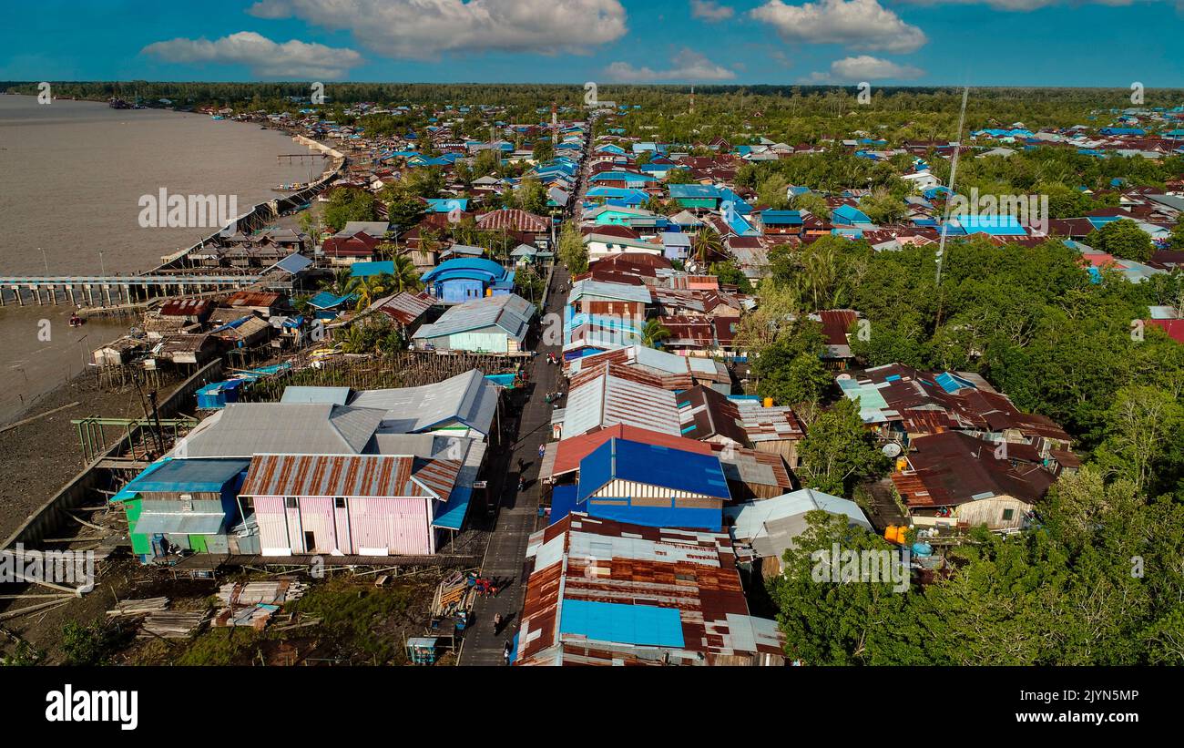 Agats, asmat region main city, West Papua Stock Photo - Alamy