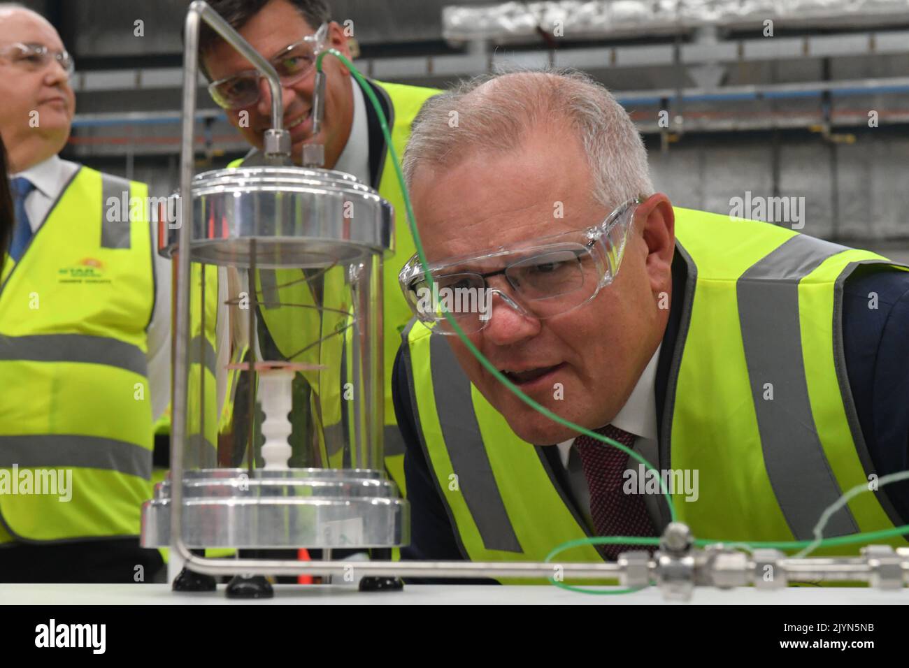 Prime Minister Scott Morrison and Minister for Energy Angus Taylor ...