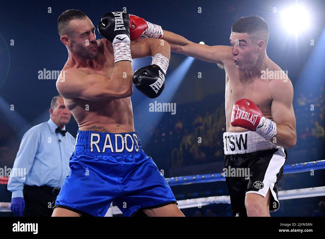 Tyler Sargent Wilson (right) in action against Steven Rados during ...
