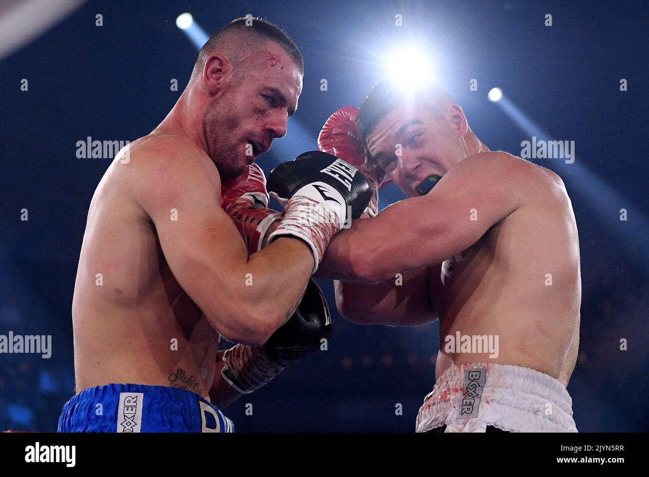 Tyler Sargent Wilson (right) in action against Steven Rados during ...
