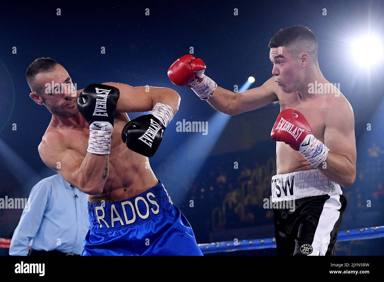 Tyler Sargent Wilson (right) in action against Steven Rados during ...