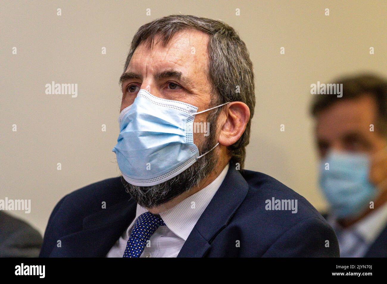 WA Chief Health Officer Dr Andrew Robertson is seen during a press ...