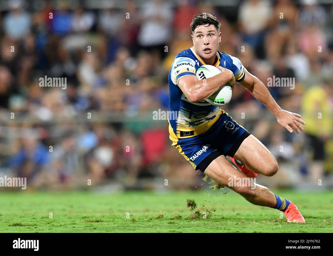 Mitchell Moses of the Eels in action during the Round 7 NRL match ...