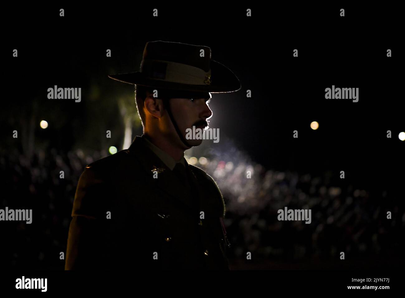 A member of the Catafalque party stands guard at the stone of ...