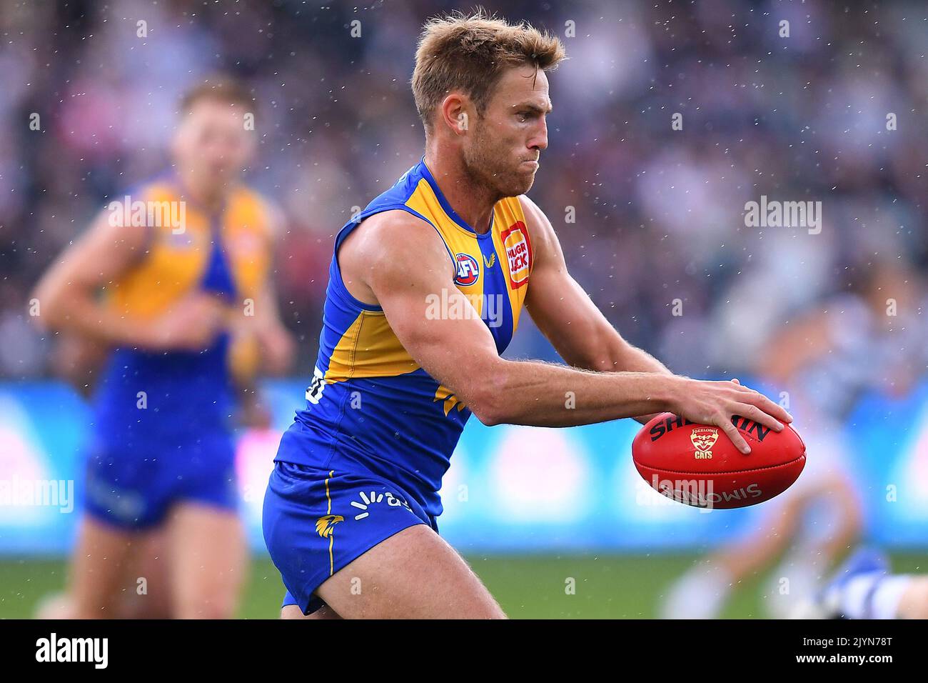Brad Sheppard of West Coast in action during the Round 6 AFL match ...
