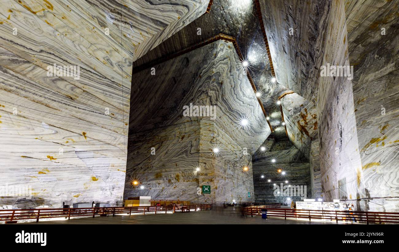 The Salt Mine of Slanic Prahova in Romania Stock Photo - Alamy