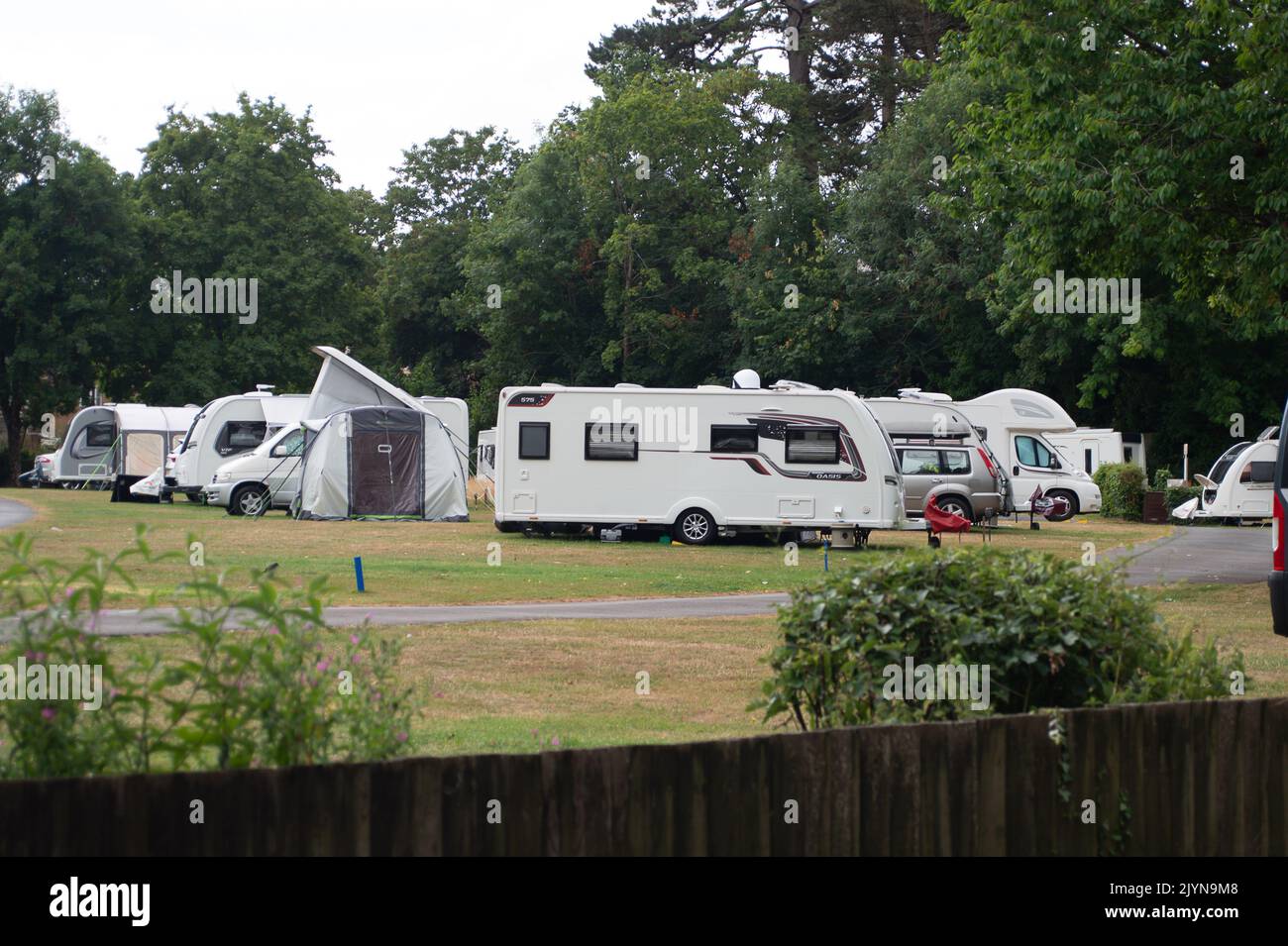 The steamer quay caravan and motorhome club campsite hi-res stock ...