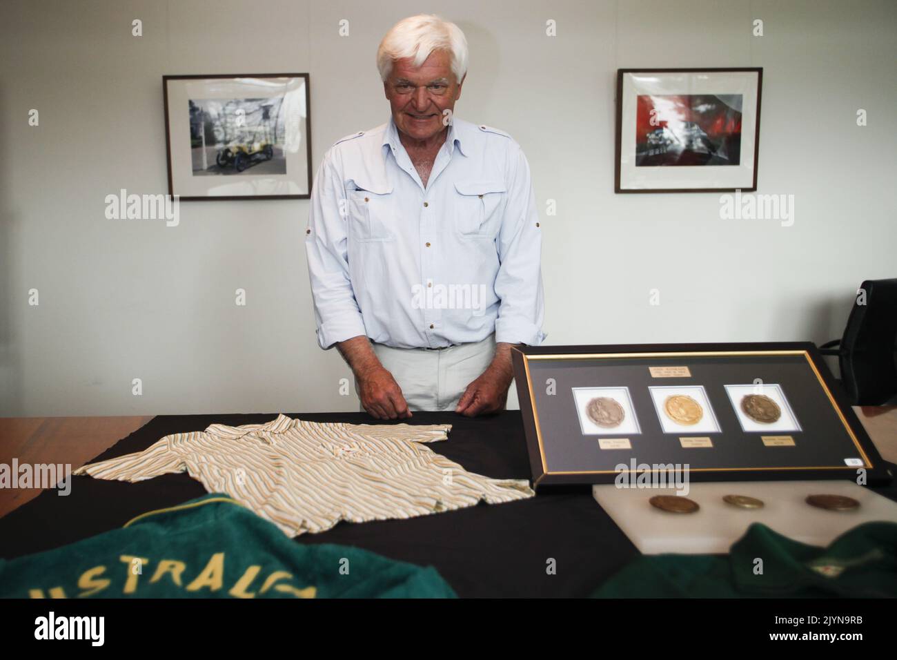 Australian swimming legend John Konrads, winner of the 1500m freestyle ...