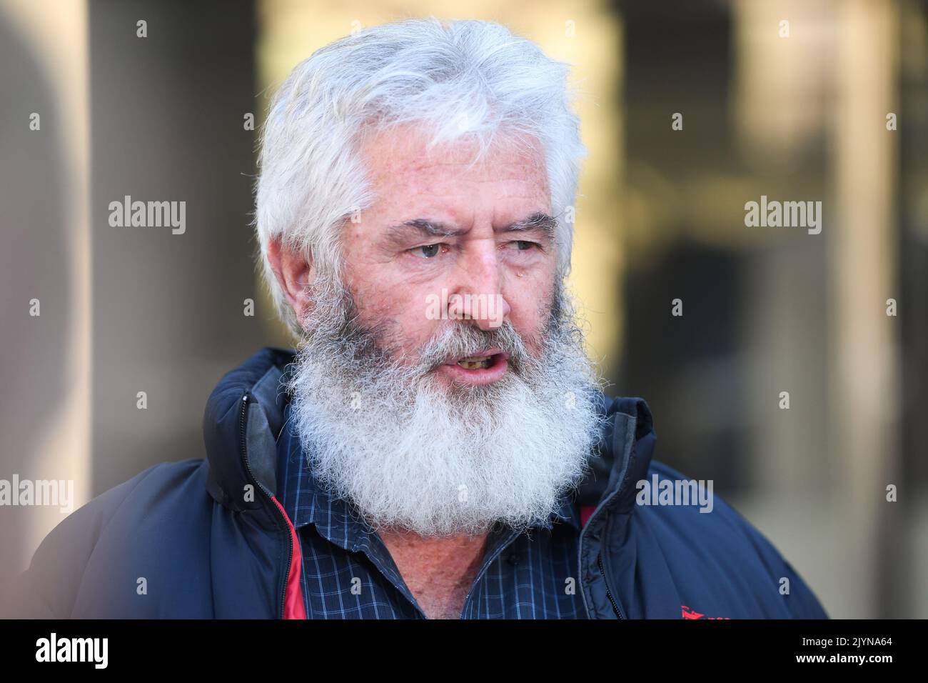 Partner of Senior Constable Lynette Taylor, Stuart Schultz speaks to ...